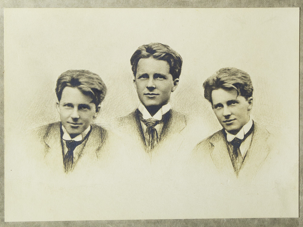 Montage photograph of Rupert Brooke - Rupert Brooke, J. Palmer Clarke ...